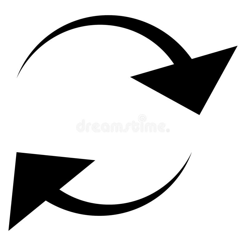 Circular, Circle Arrow Right. Radial Arrow Icon, Symbol. Clockwise ...