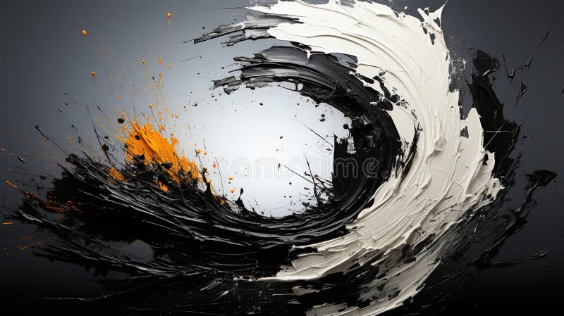 Circular Circle Frame Made with Acrylic Paint Splashes Isolated on ...