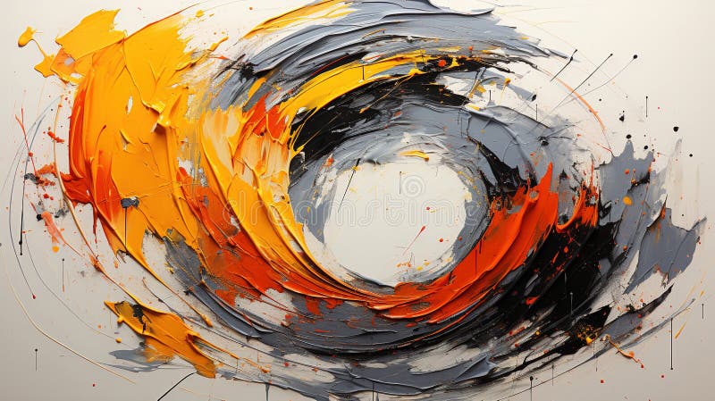 Circular Circle Frame Made with Acrylic Paint Splashes Isolated on ...