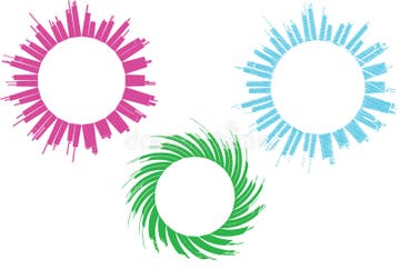 Different Circular City Samples Stock Illustrations – 2 Different ...