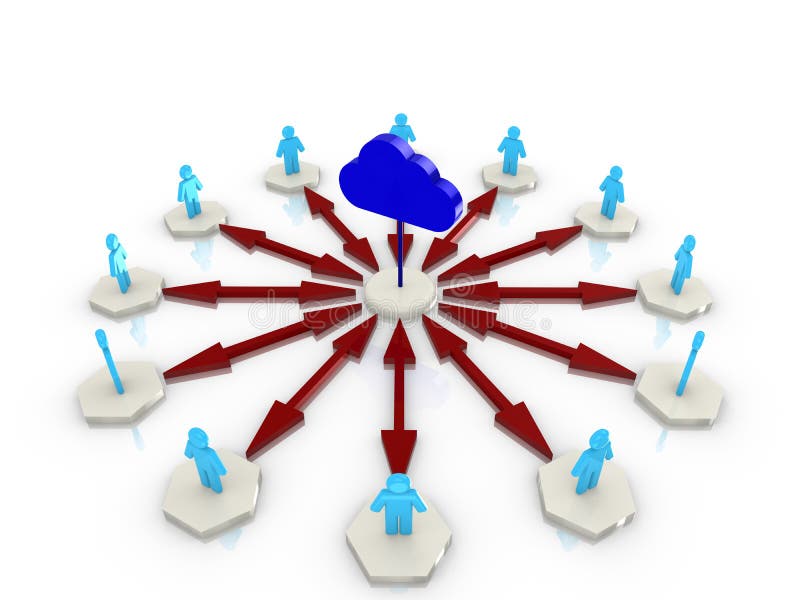 Circular big data network stock illustration. Illustration of concept ...