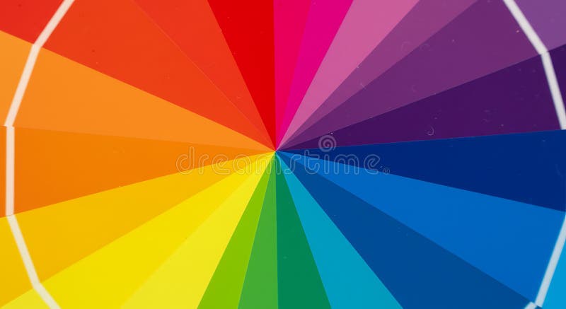 A Circular Color Spectrum Composed of Triangular Segments Radiating ...
