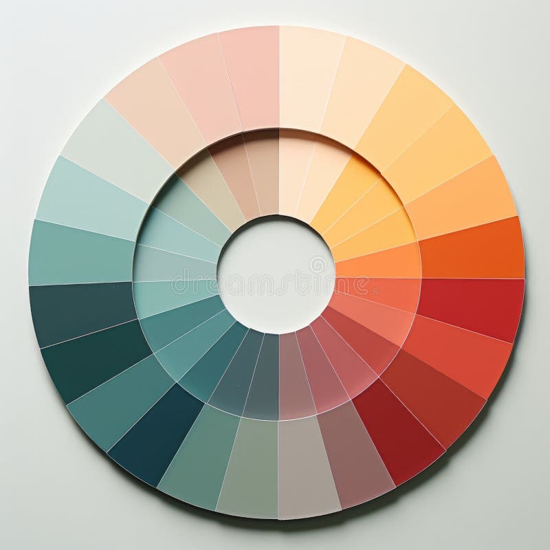 Circular Color Spectrum Art Stock Illustration - Illustration of ...