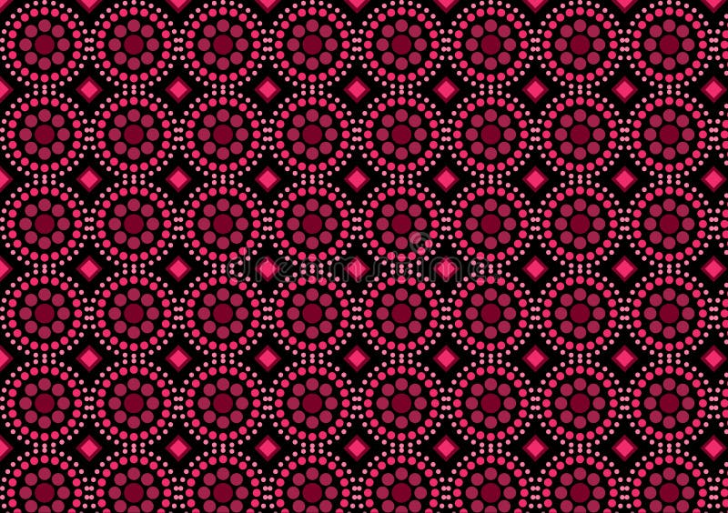 Circular Colored Pattern Design for Wallpaper Stock Illustration ...