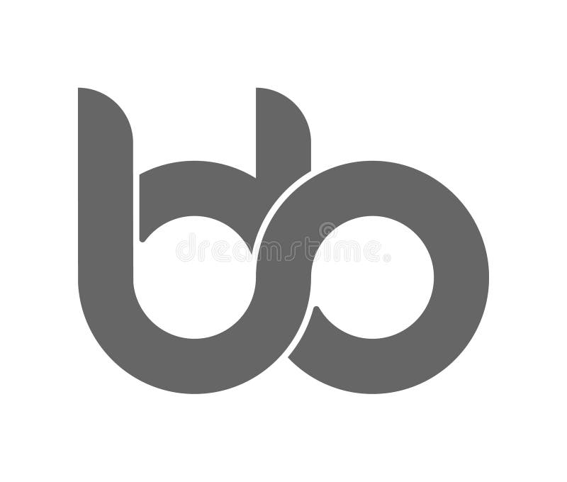 Circular Combination of Lowercase Letters B and B. Design for a ...