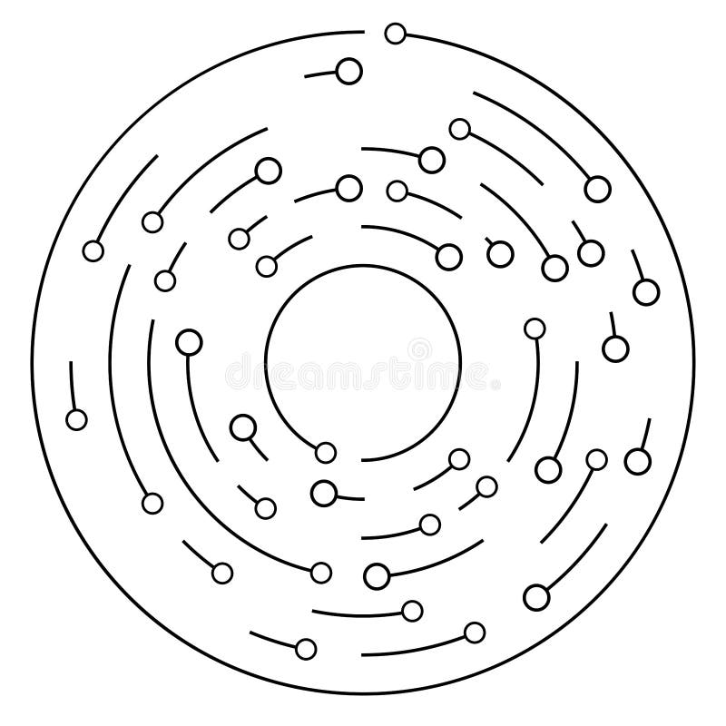 Circular Technology Nodes Stock Illustrations – 650 Circular Technology ...