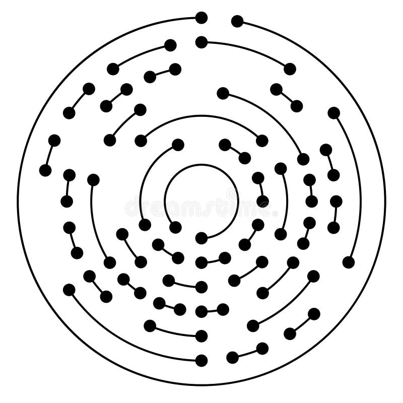 Circular Technology Nodes Stock Illustrations – 650 Circular Technology ...