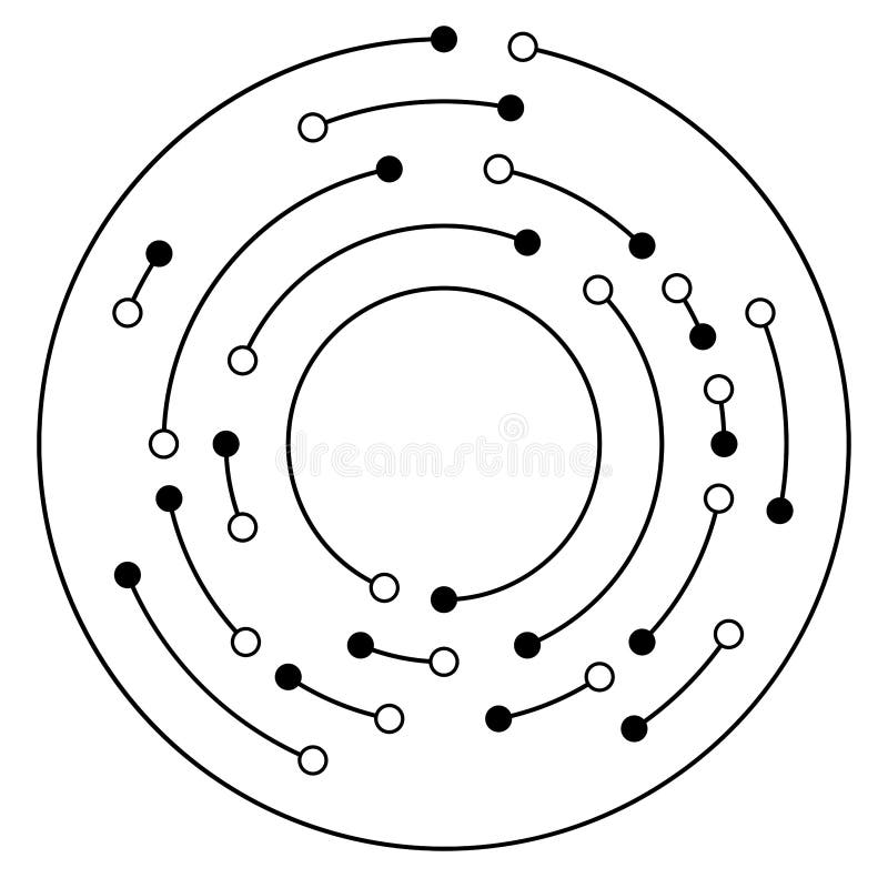 Circular Technology Nodes Stock Illustrations – 650 Circular Technology ...