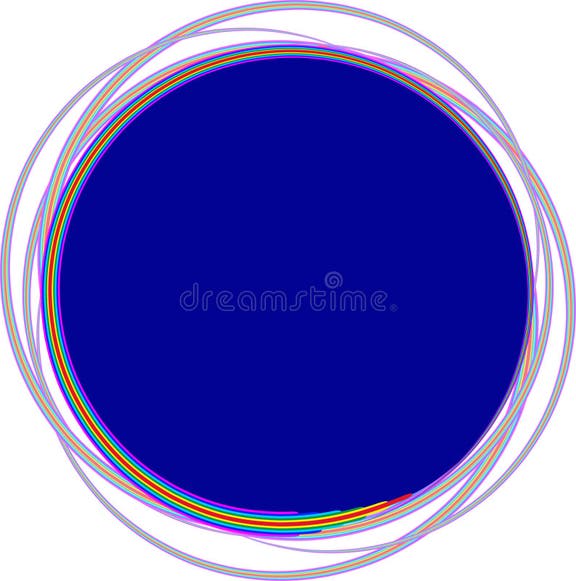Circular, Concentric Segmented Circles, Rings. Abstract Circular Stock ...