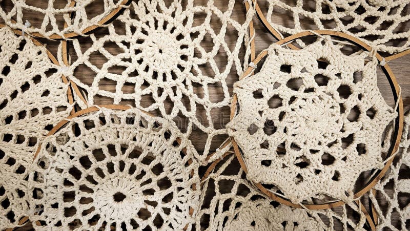 Circular Crochet Cloths stock photo. Image of cloth - 379652682