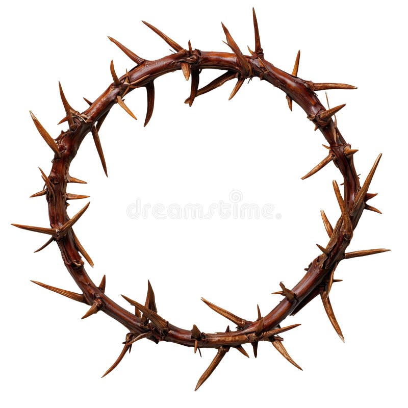 Circular Crown Made of Sharp Thorns, Symbolizing Sacrifice and ...