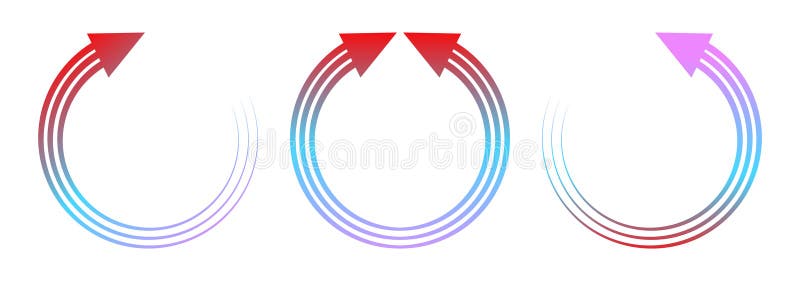 Circular Curved Arrows for Web Design or Presentations. Curved Arrow ...