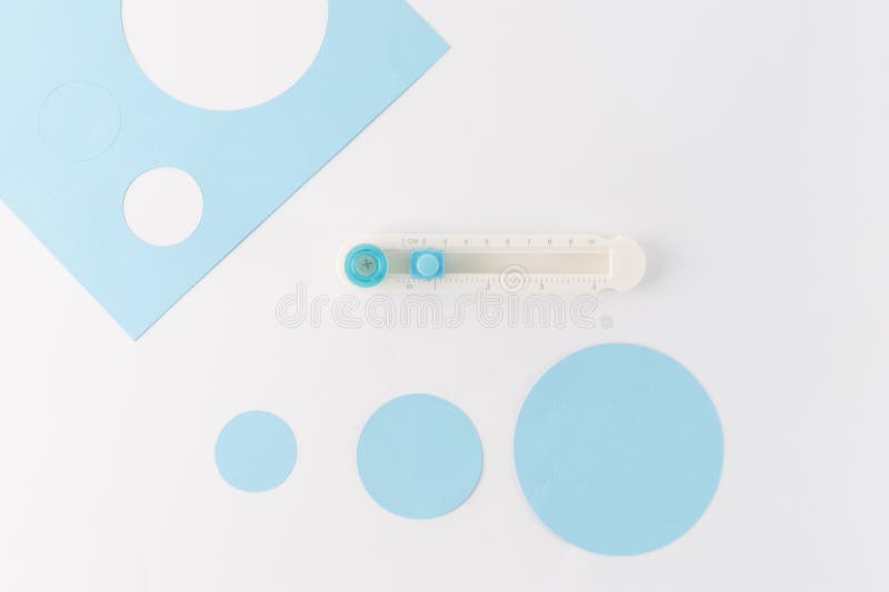 Circular Cutouts Tool. Sliding Mechanism with Measurements in ...