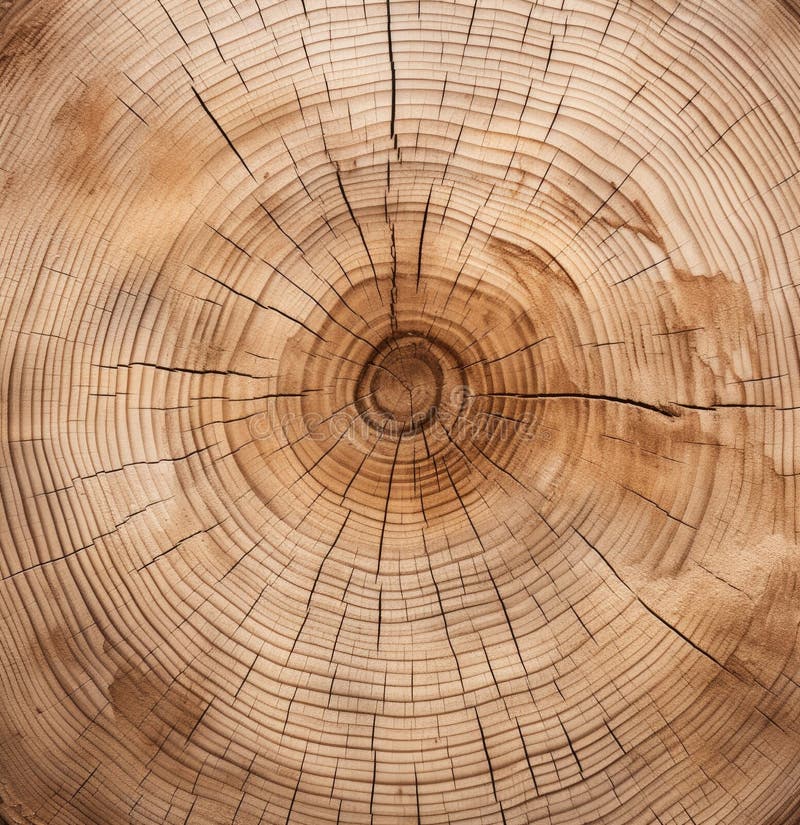 Circular Cuts in the Rings of an Old Tree Stock Image - Image of ...