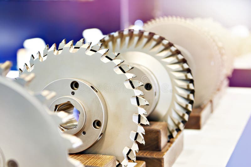 Circular Cutters for Wood Working Stock Image - Image of technology ...