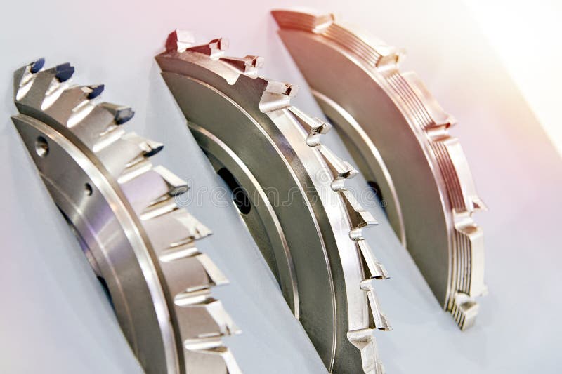 Circular Cutters for Wood Working Stock Photo - Image of construction ...