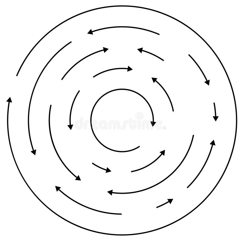 Circular, Cyclic Arrows Circle Element Stock Vector - Illustration of ...