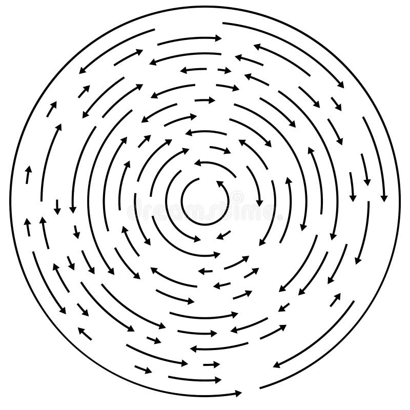 Cyclic arrows stock illustration. Illustration of evolve - 34197776