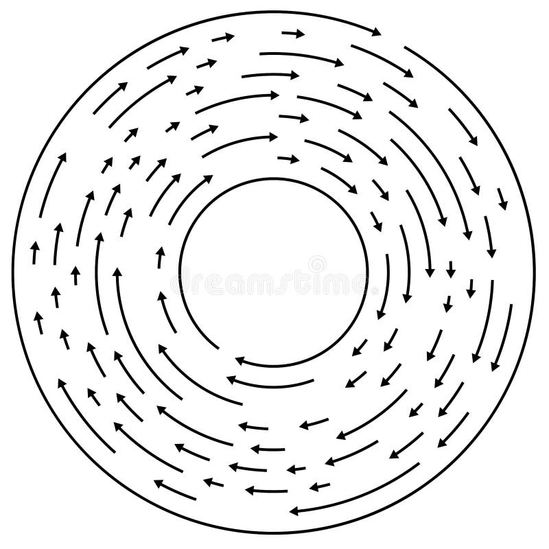 Circular, Cyclic Arrows Circle Element Stock Vector - Illustration of ...