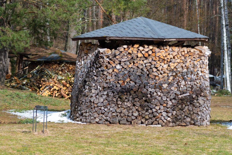 Circular or Cylindrical Structure or Stack Composed of Blocks, Pieces ...