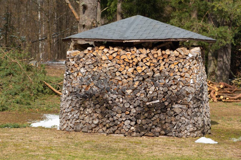 Circular or Cylindrical Structure or Stack Composed of Blocks, Pieces ...