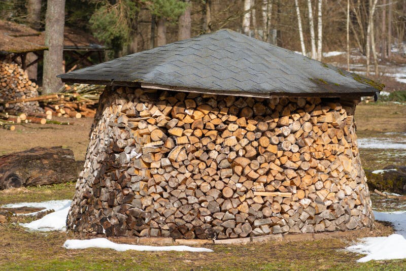 Circular or Cylindrical Structure or Stack Composed of Blocks, Pieces ...