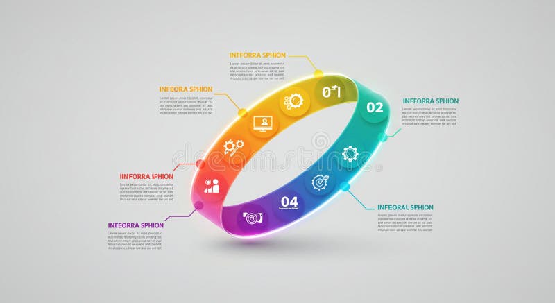 Circular Loop Infographic Stock Illustrations – 2,871 Circular Loop ...