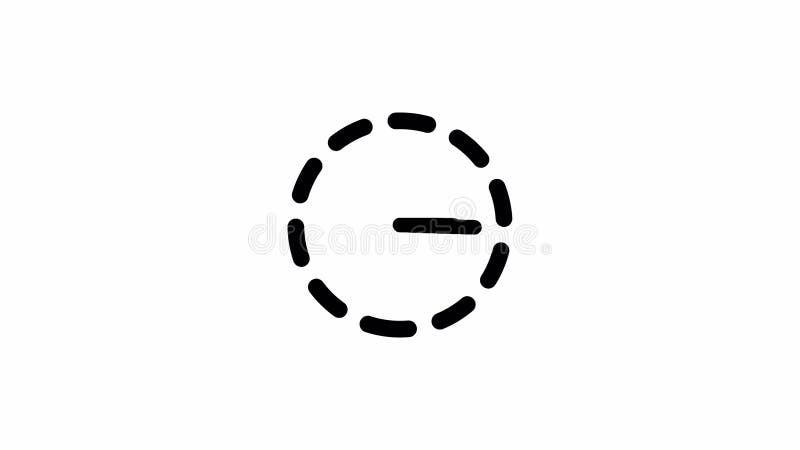 Circular Dashed Outline with Arrow Indicating Clockwise Rotation on ...