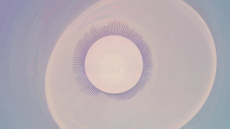 Circular Design Element with Radiating Lines in Soft Color Palette ...