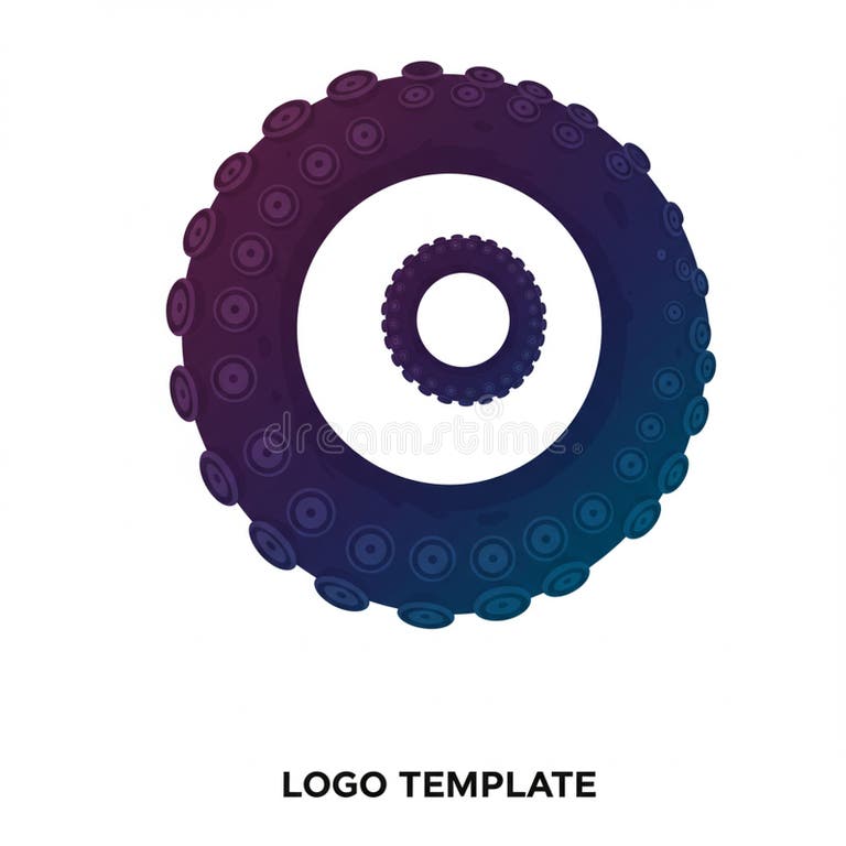 A Circular Design Features a Large Outer Ring with Smaller, Gear-like ...