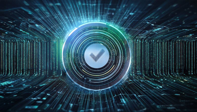 Circular Design Featuring a Clock Inside Symbolizing Time Management ...