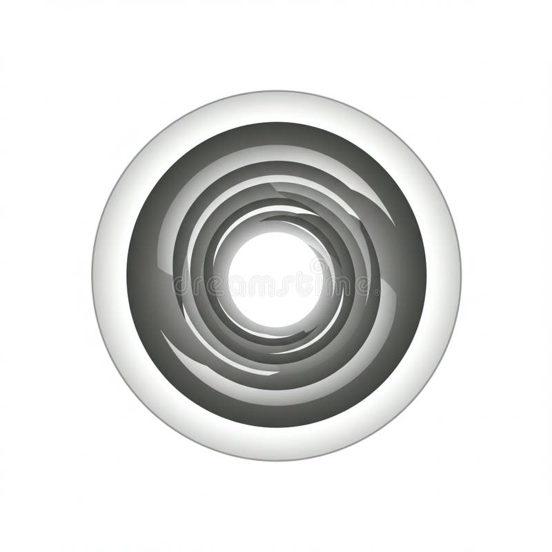 A Circular Design Featuring Concentric Rings with a Smooth, Metallic ...