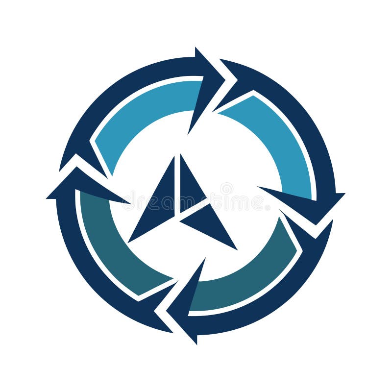 Circular Arrow Diagram Illustrating Process Flow and Data Cycle with ...