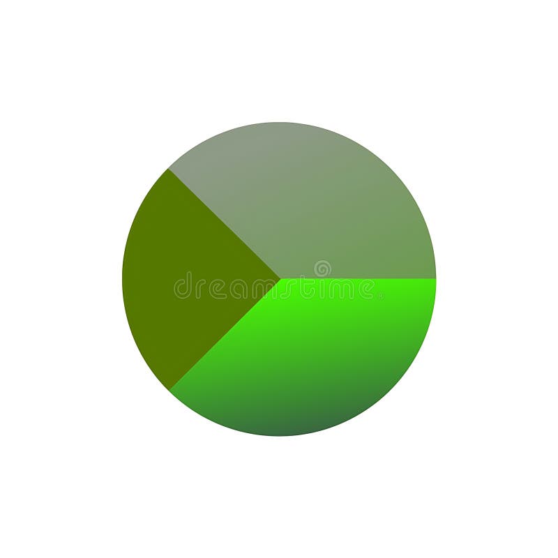 Circular Chart Divided into Three Sections of Green Yellow and Gray Colors Shown Stock ...
