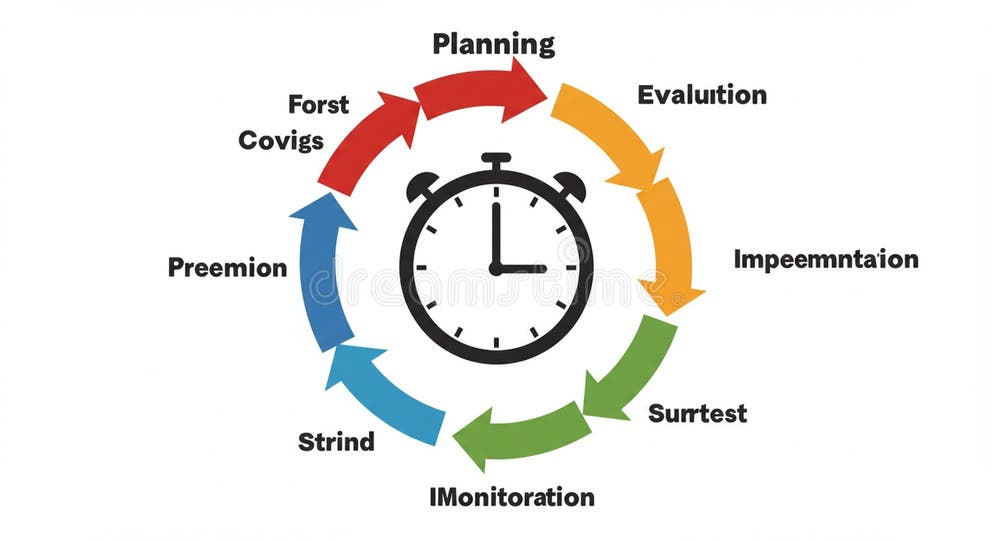 Arrow Diagram Process Progression Illustration Stock Illustrations ...