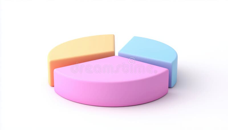 Circular Diagram with a Four-Part Pie Chart Stock Photo - Image of ...