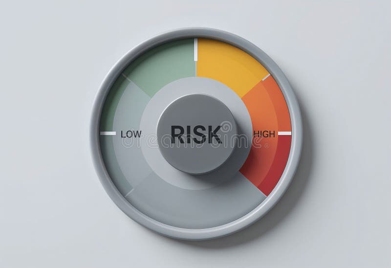 Risk Assessment Dial Showing Levels from Low To High a Visual ...