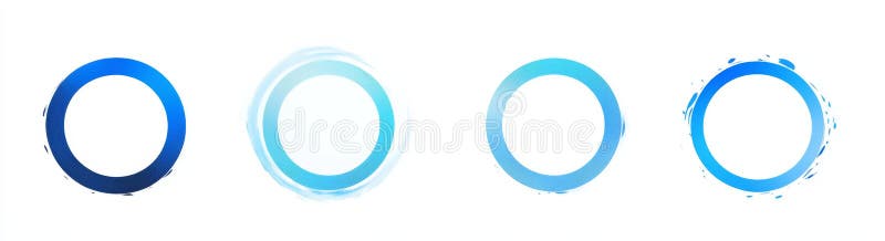 Circular Digital Frame Border, Futuristic Tech Shape Overlay Stock ...