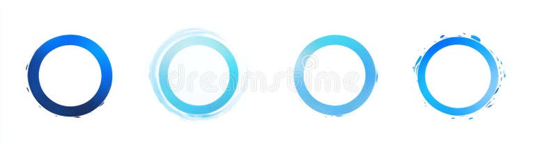 Circular Digital Frame Border, Futuristic Tech Shape Overlay Stock ...