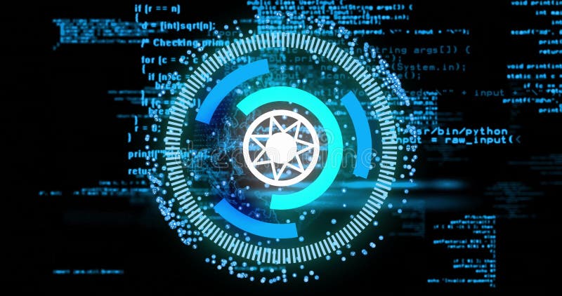 Circular Digital Interface And Coding Image Over Programming Code