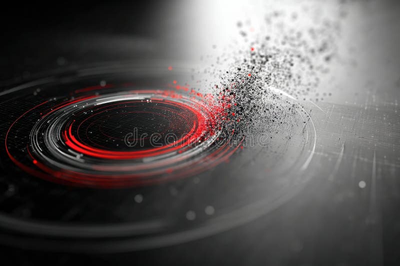 Circular Digital Logo Reveal Featuring Dynamic Motion Particles Amidst ...