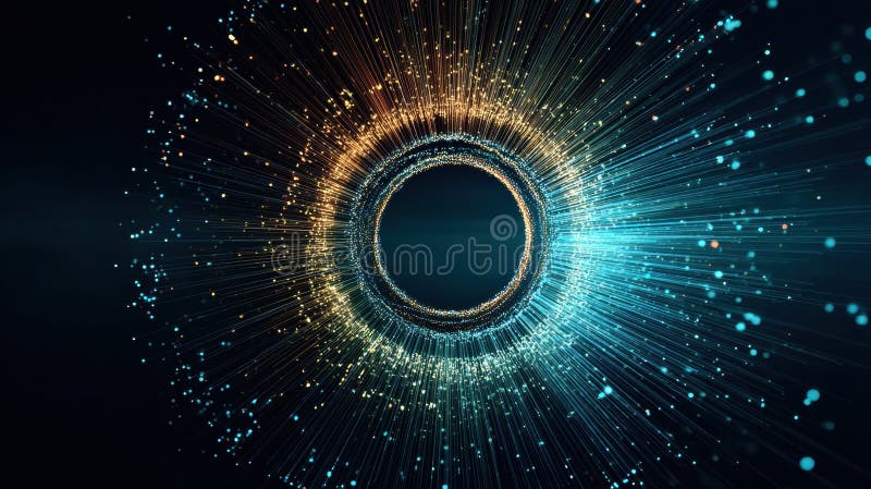 Circular Digital Logo Reveal Featuring Minimal Motion Particles for ...