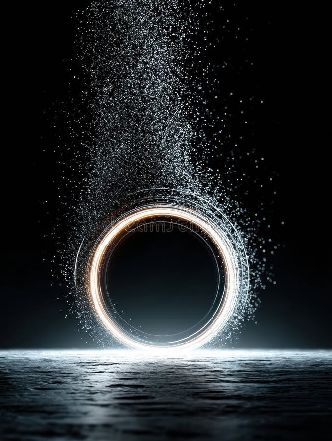 Circular Digital Logo Reveal with Minimal Motion Particles Creating an ...
