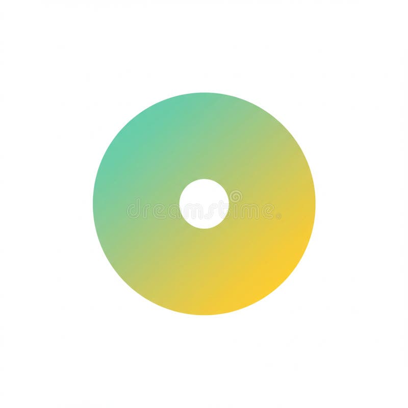 A Circular Disc with a Gradient Design Displaying Colors that ...
