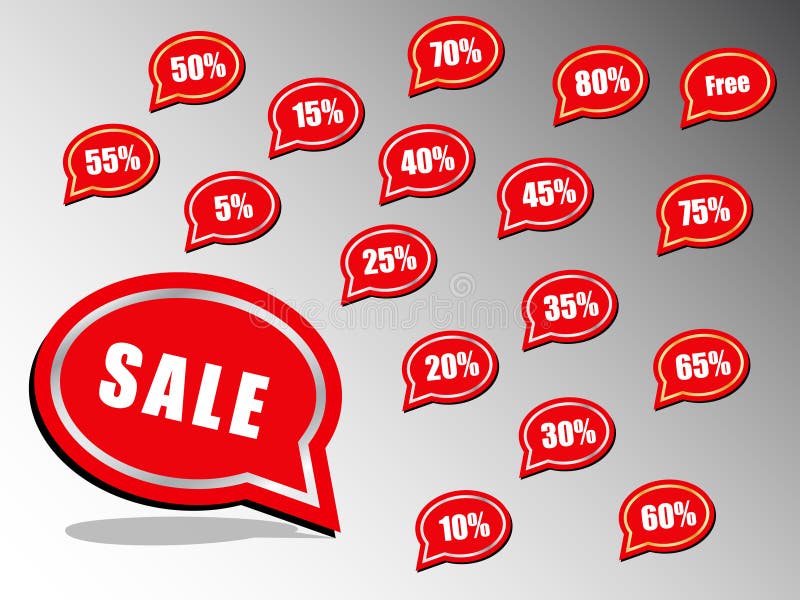Circular discount call out stock vector. Illustration of sale - 20838779