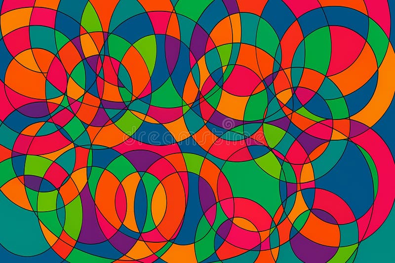 A Circular Display Board Wallpaper Featuring Abstract Colors ...
