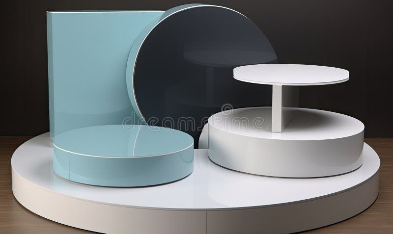 Circular Display Stand for Showcasing Products Creating Using ...
