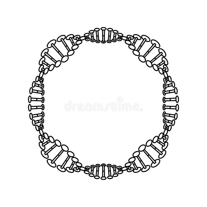 Circular Dna Chain Science Icon Stock Vector - Illustration of healthy ...
