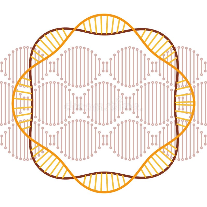 Circular Dna Chain Science Icon Stock Vector - Illustration of ...