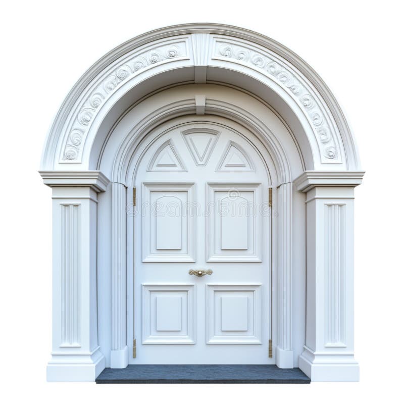 Circular Door Entrance Against Transparent Background Stock Image ...